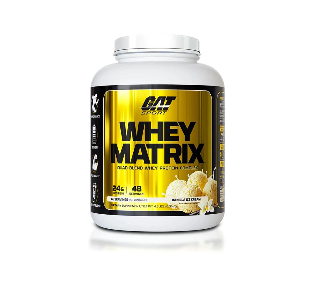 Gat Sport Whey Matrix Quad-Blend Whey Protein Complex 45 Servings ...